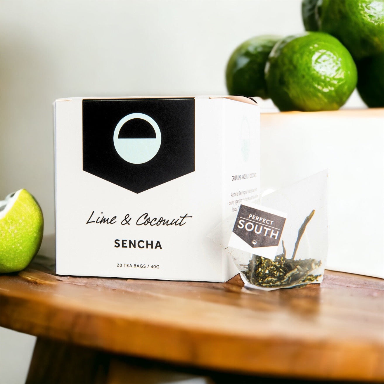 Buy Lime Coconut Sencha Green Tea Bags Online - Perfect South ...