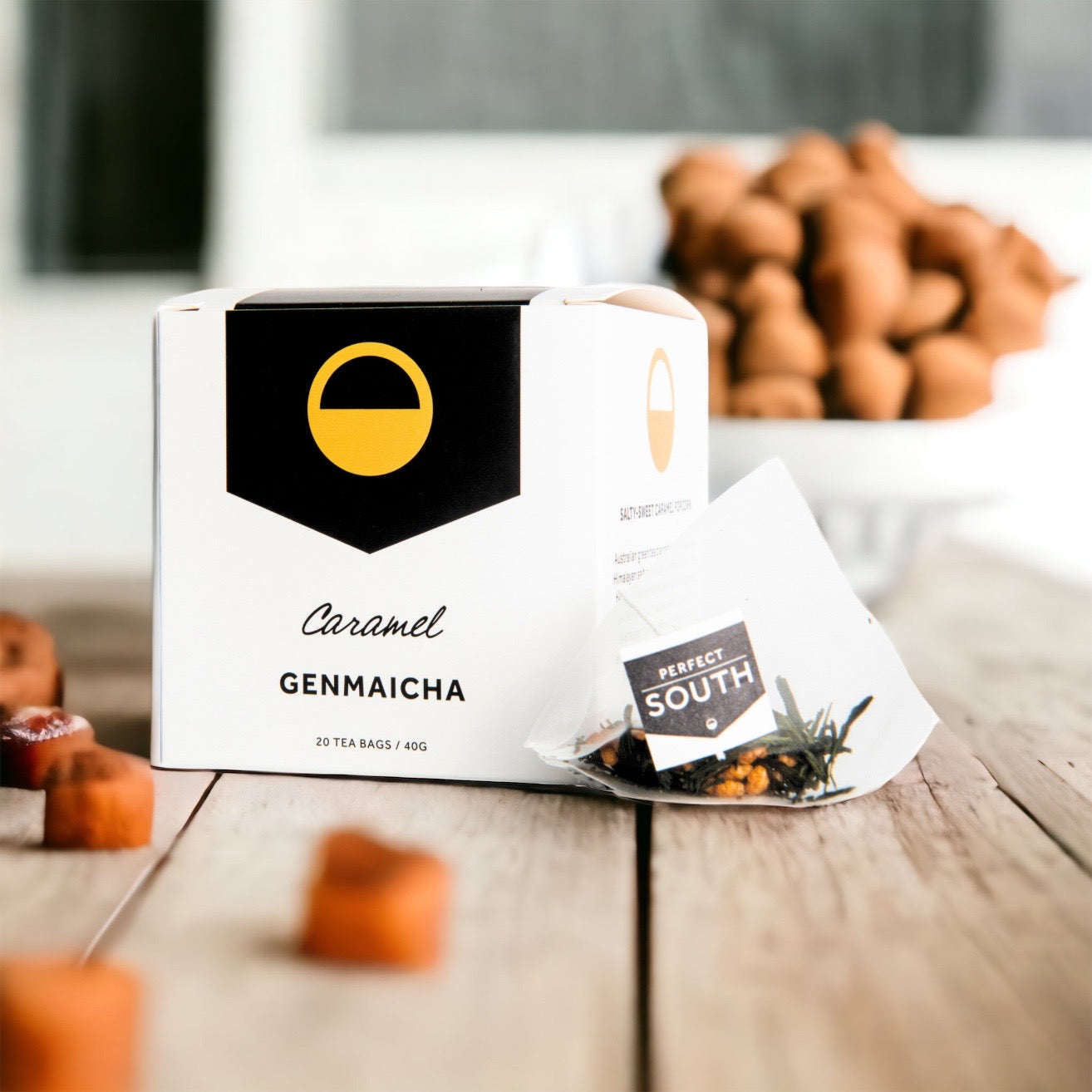 Caramel Genmaicha Green Tea Bags - Perfect South – perfectsouth